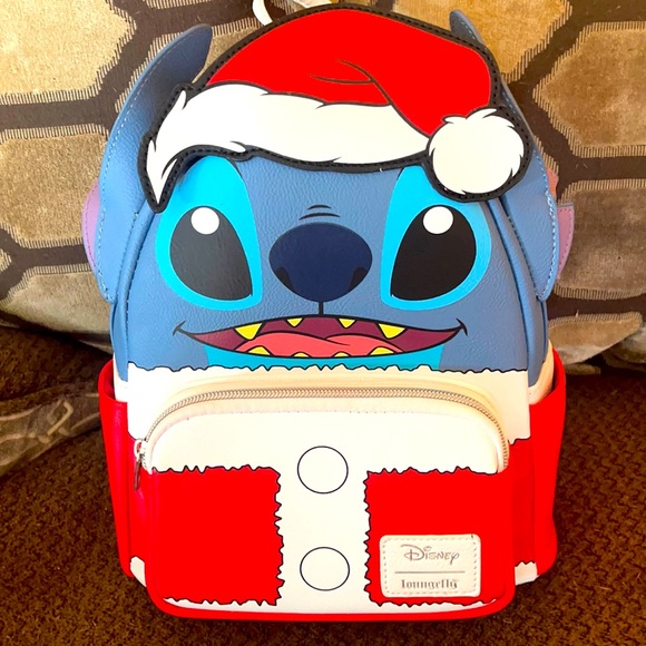 Bags | Loungefly Disney Stich Santa | Poshmark